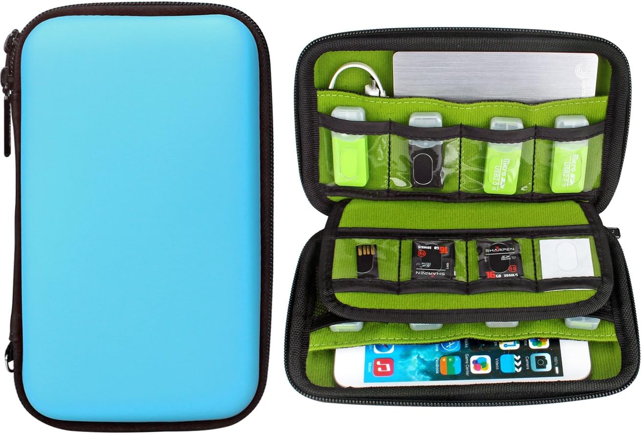 Amazon.com: Aprince Digital Gadget Case Waterproof Memory Card Case ...