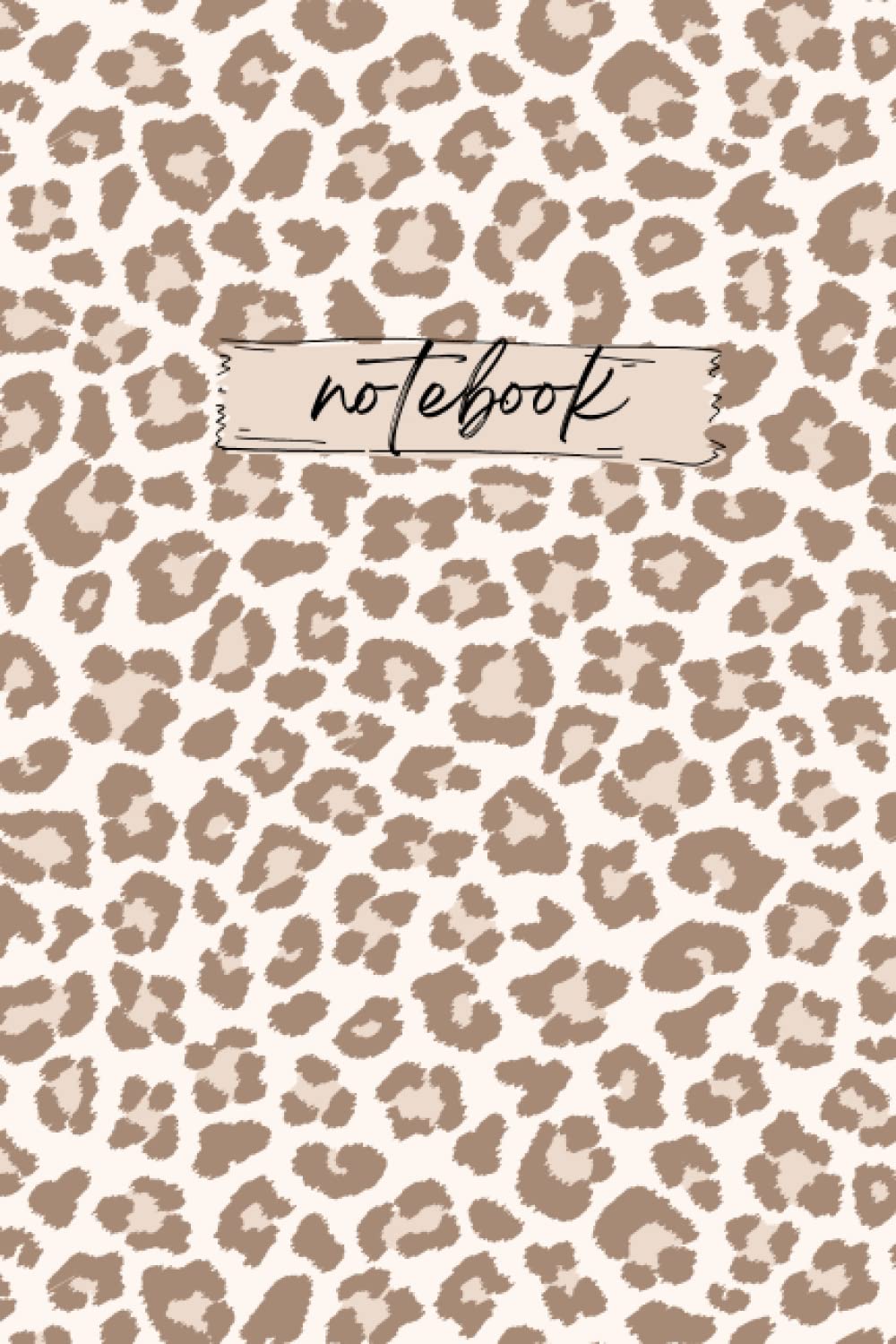 Cheetah Print Notebook 6x9 100 Page Lined Leopard Print Notepad or ...