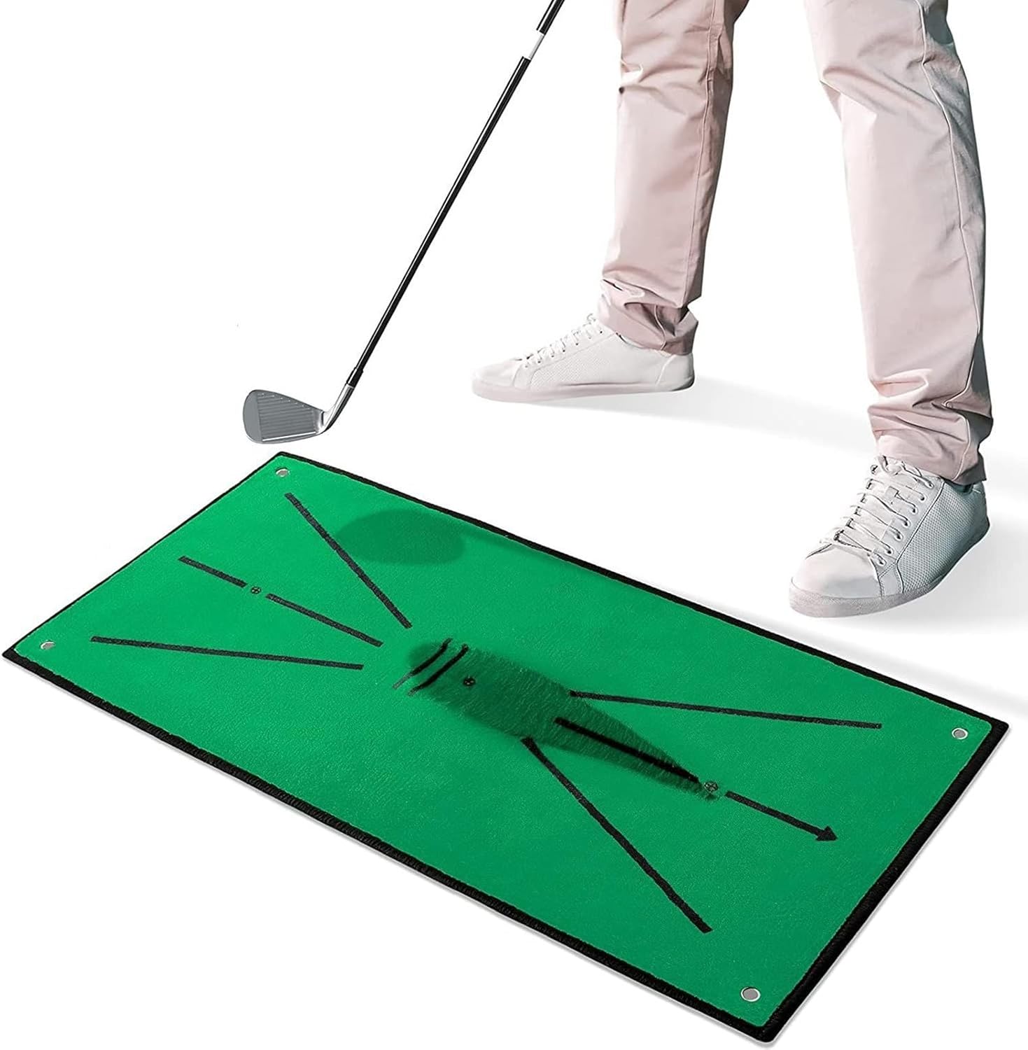 Amazon.com: Golf Practice Hitting Mat, Mini Golf Training Aid for Swing ...
