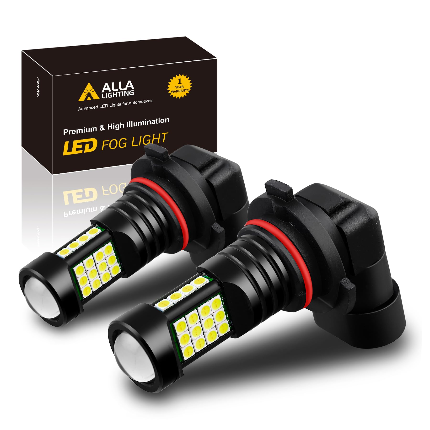 ALLA LIGHTING 2000 Lumens High Power 3030 36-SMD Extremely Super Bright ...