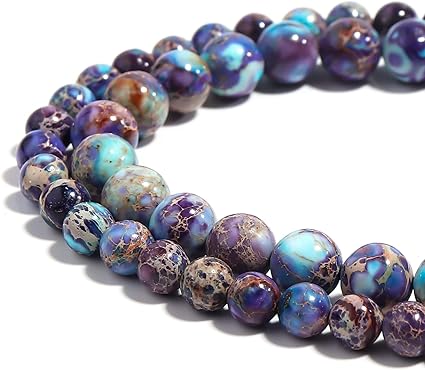 Amazon.com: Youngbling Natural Gemstone Beads for Jewelry Making,6mm ...