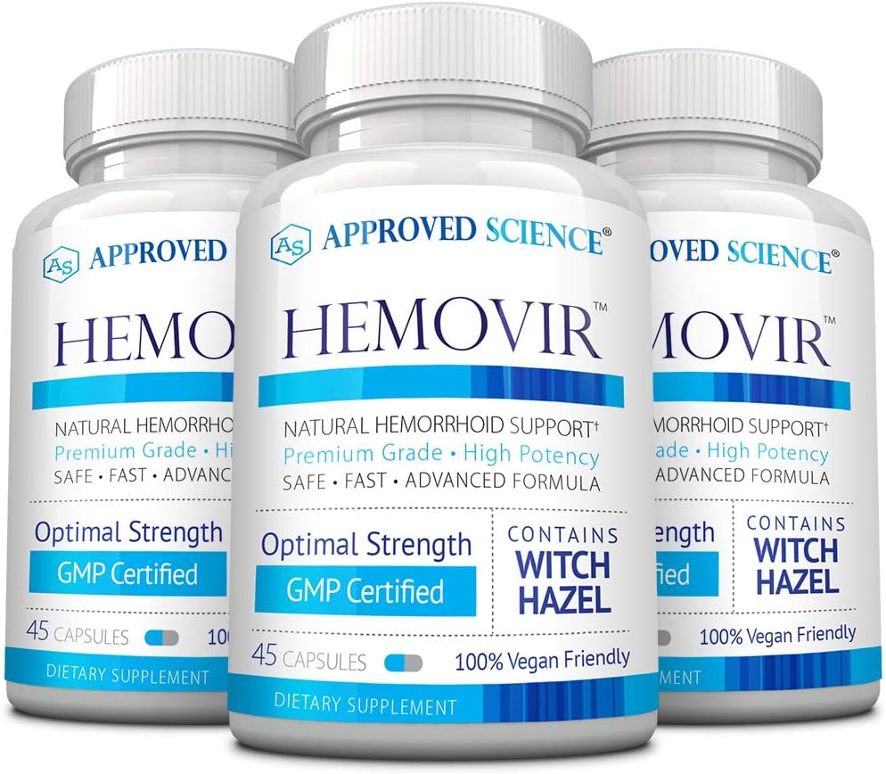 Amazon.com: Approved Science Hemovir - Hemorrhoid Support Supplement ...
