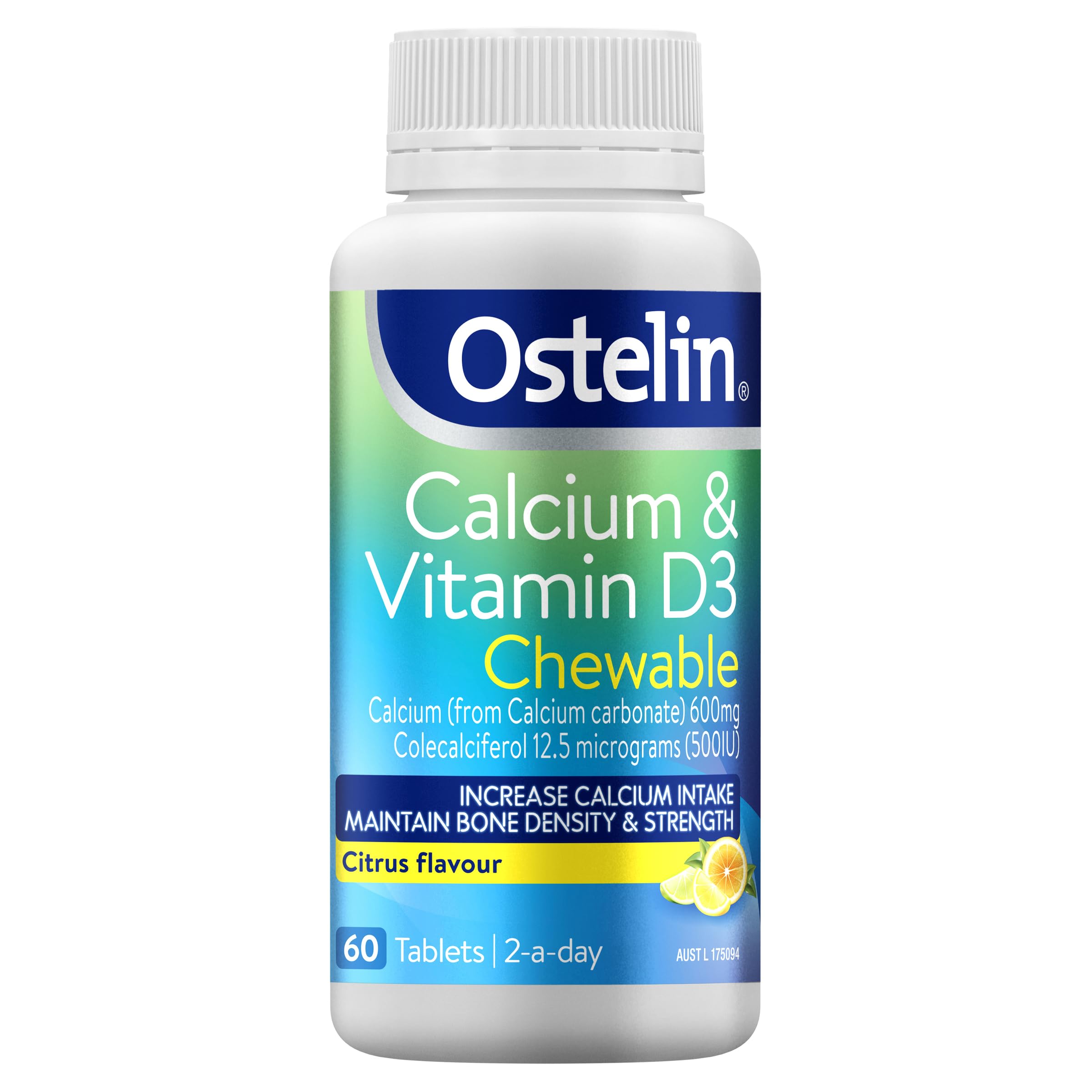 Ostelin Calcium & Vitamin D3 Chewable Tablets 60 - Supports Bone ...