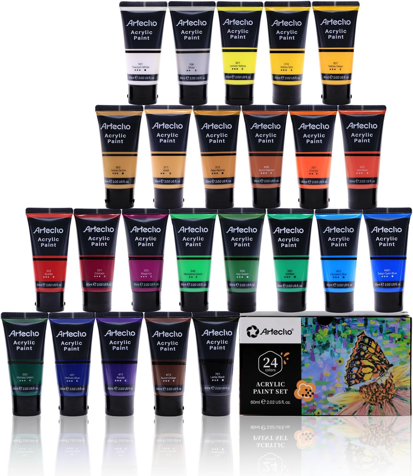 Amazon.com: Artist's Loft Acrylic Paint Tube Set, 48 Count : Arts ...