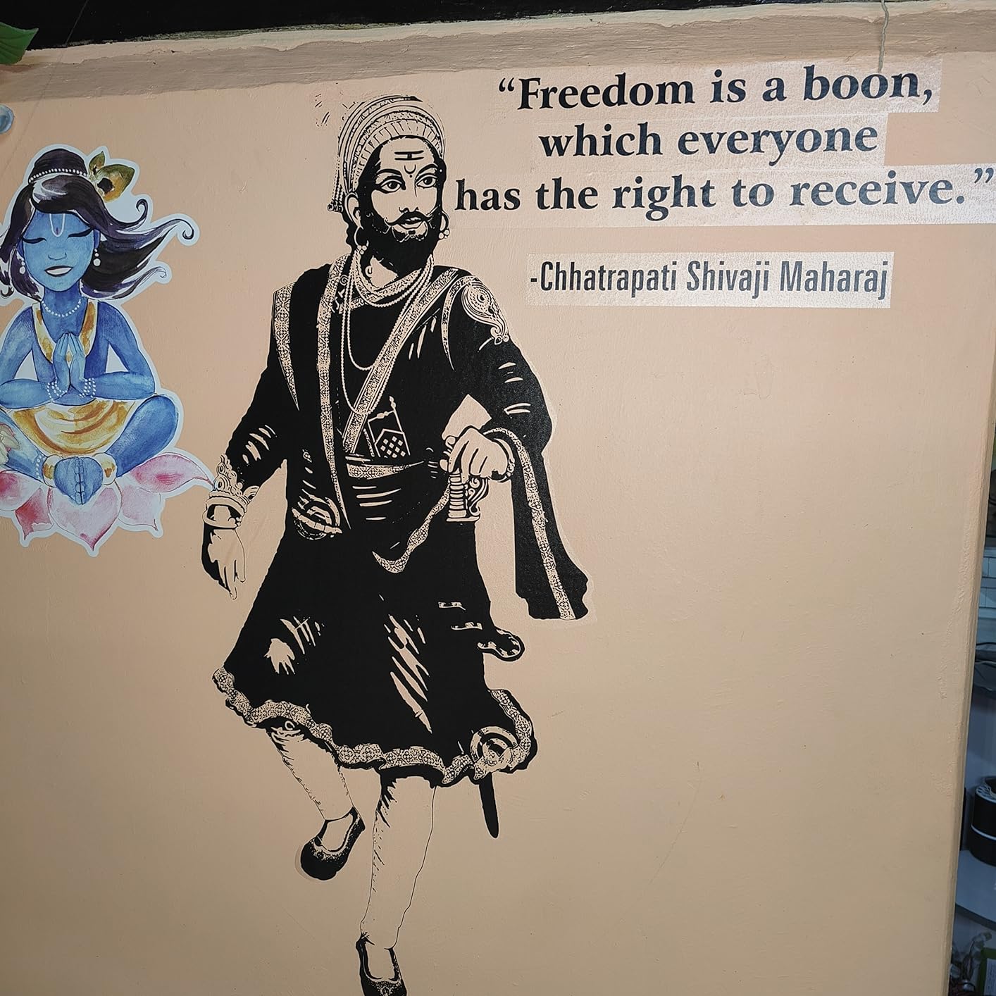 DivineDesigns Shivaji Maharaj Wall Sticker | Sticker for Living Room ...
