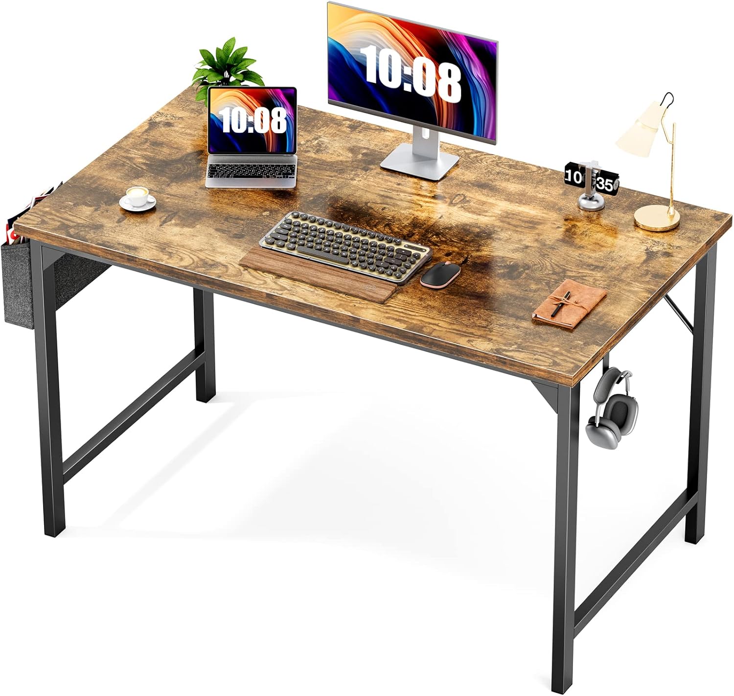 Amazon.com: Sweetcrispy Computer Desk Small Office Desk 40 Inch Writing ...