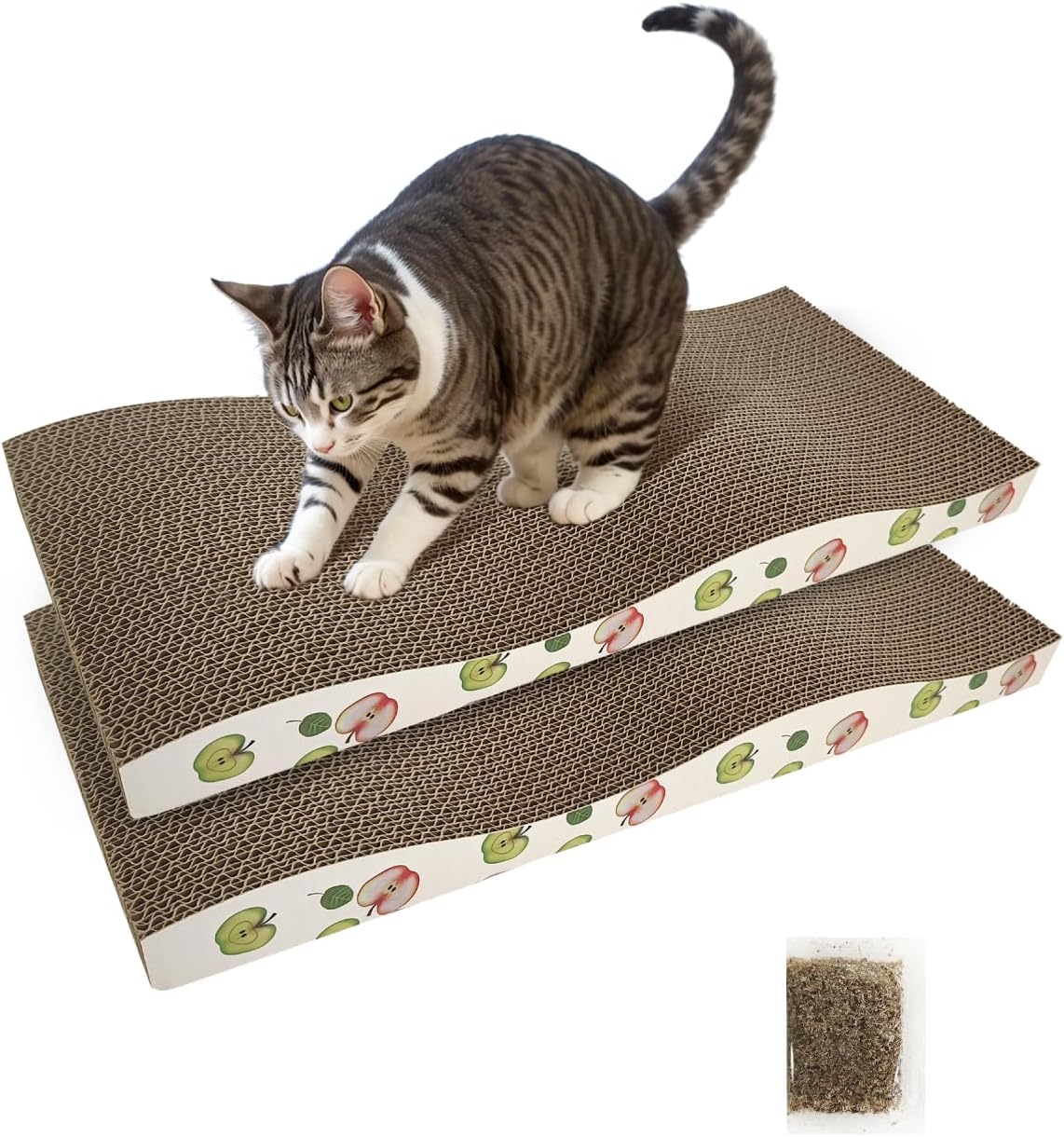 Amazon.com : Cardboard Cat Scratcher, Cat Scratching Board, Heavy-Duty ...