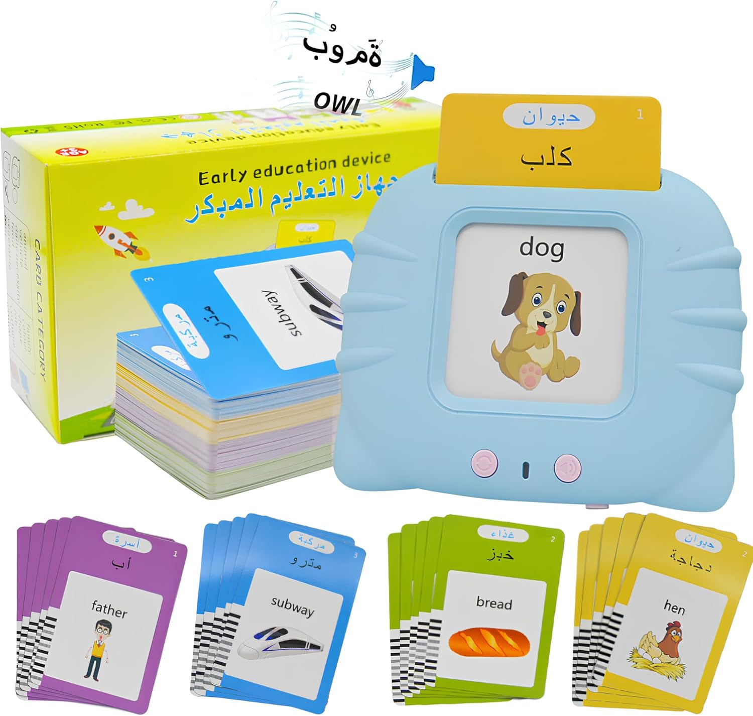 Amazon.com: English-Arabic FlashCards Learning Toys for 3-12 Years Old ...