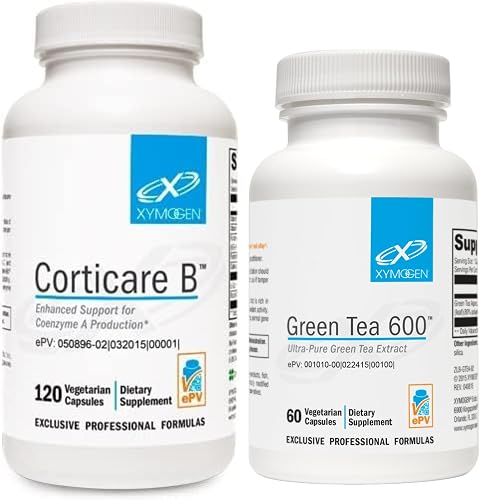 XYMOGEN Corticare B (120 cápsulas) + té verde 600 (60 cápsulas ...