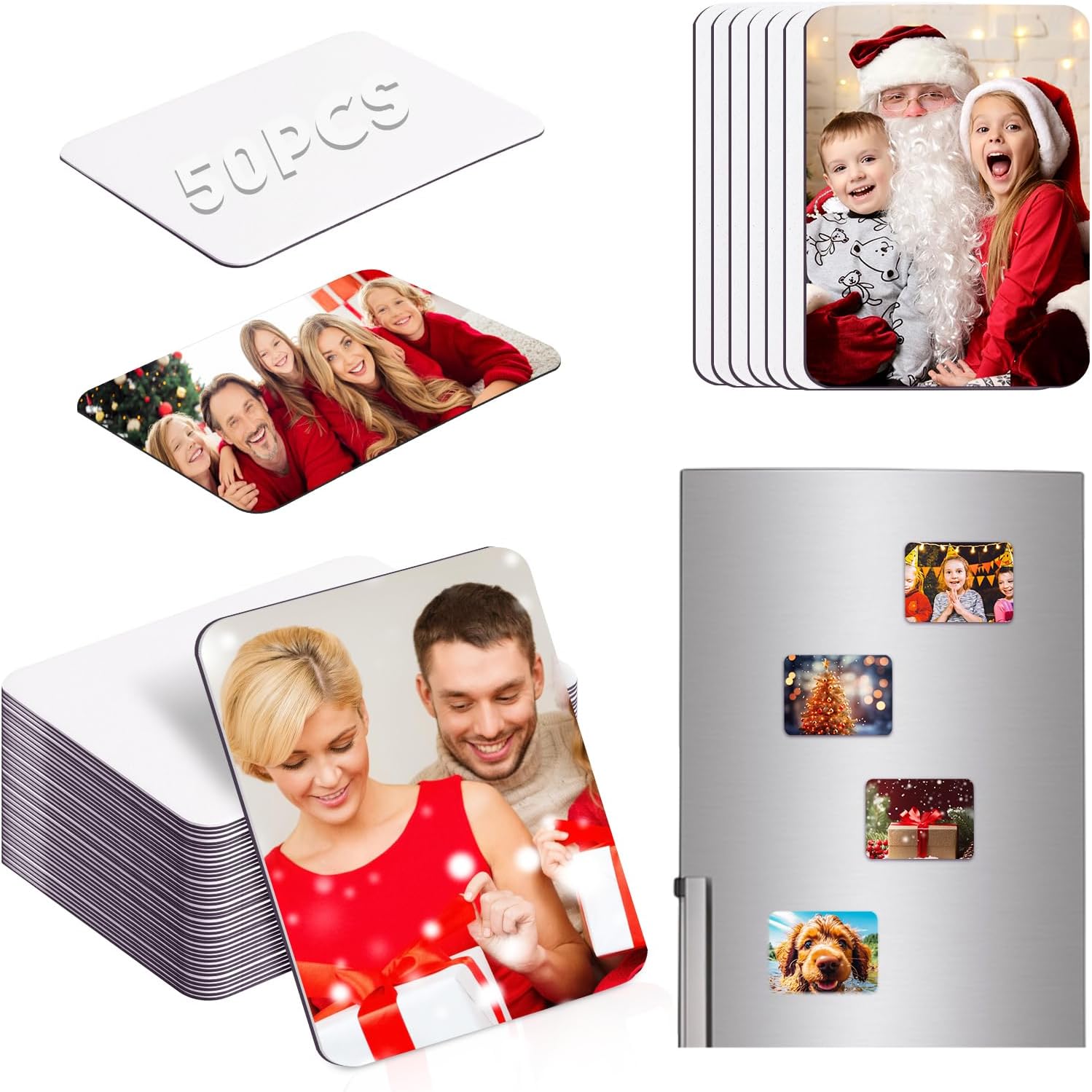 Amazon.com: 50 Pcs Sublimation Magnets Blank 2x3 Inch Personalized ...