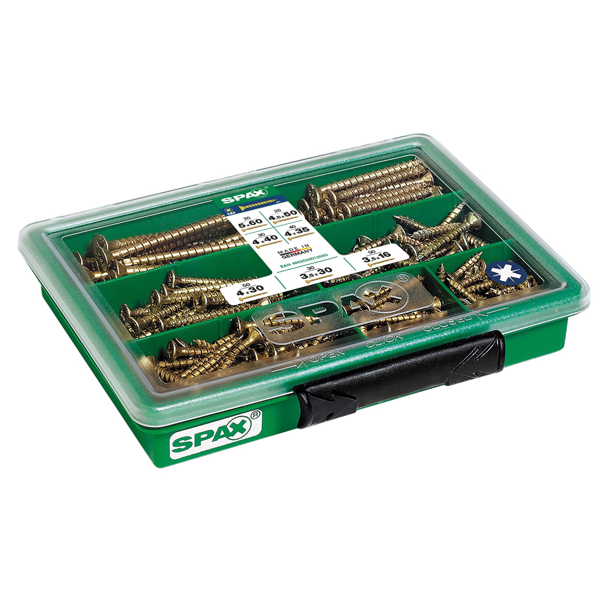 Spax Screw Assortment Box 245 Pieces : Amazon.co.uk: DIY & Tools