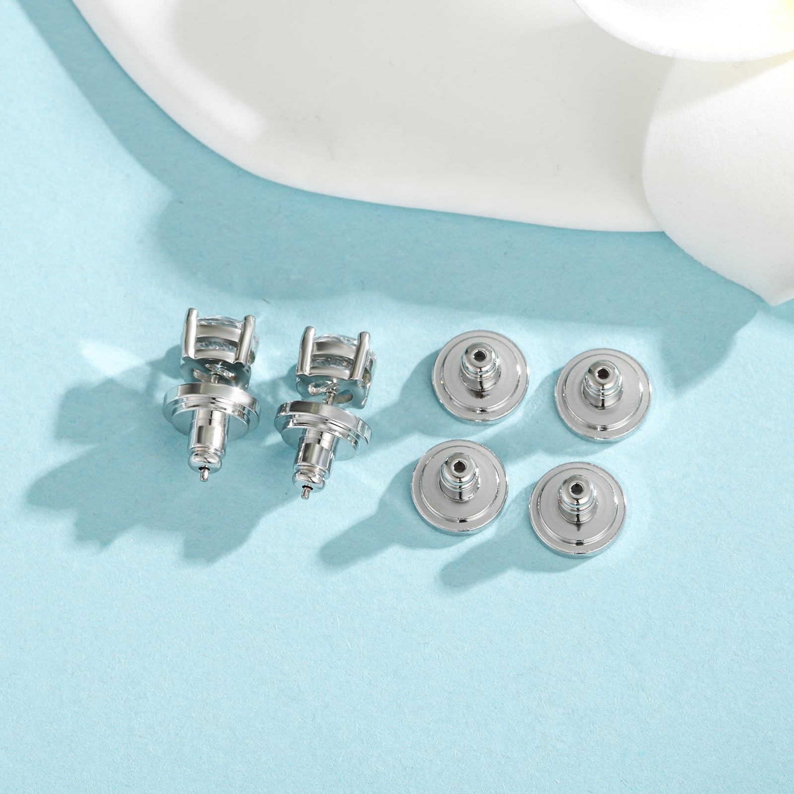 Weighted Earring Backs Droopy Ears Support JIACHARMED Weighted Earring ...