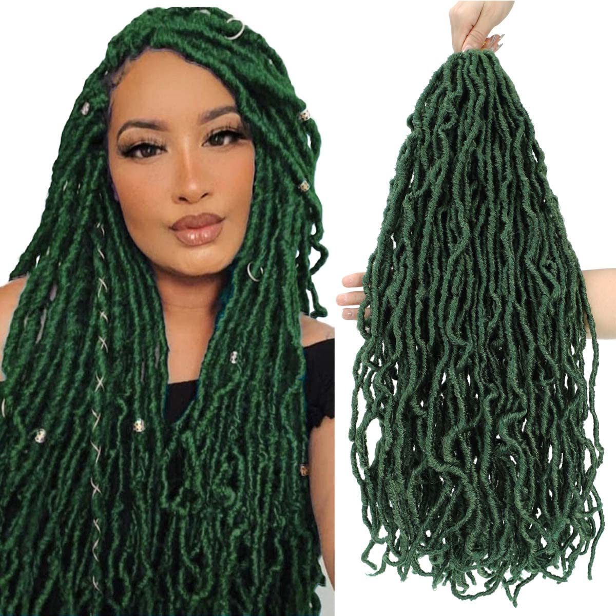 Soft Red Faux Locs Crochet Hair 18 inch - Nepal | Ubuy