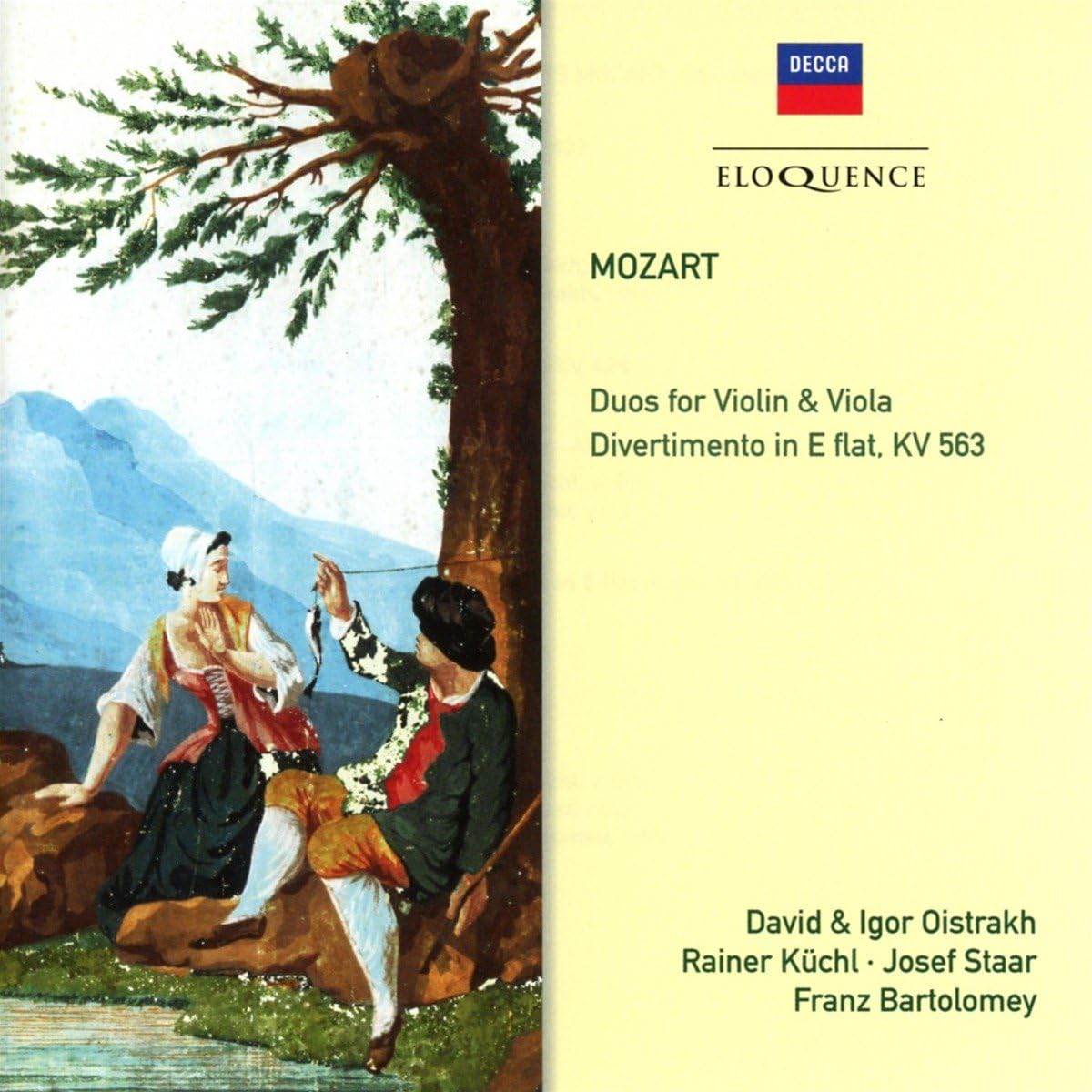 Mozart: Duos For Violin & Viola / Divertimento In E Flat KV563: Amazon ...