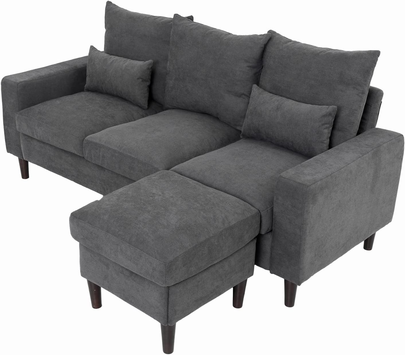 Amazon.com: Panana 3-Seat Sofa Couch with Reversible Back Cushions ...