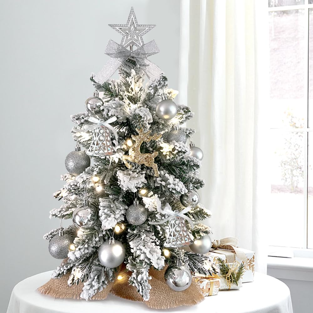 Amazon.com: Mini Christmas Tree 2ft Small Tabletop Christmas Tree ...