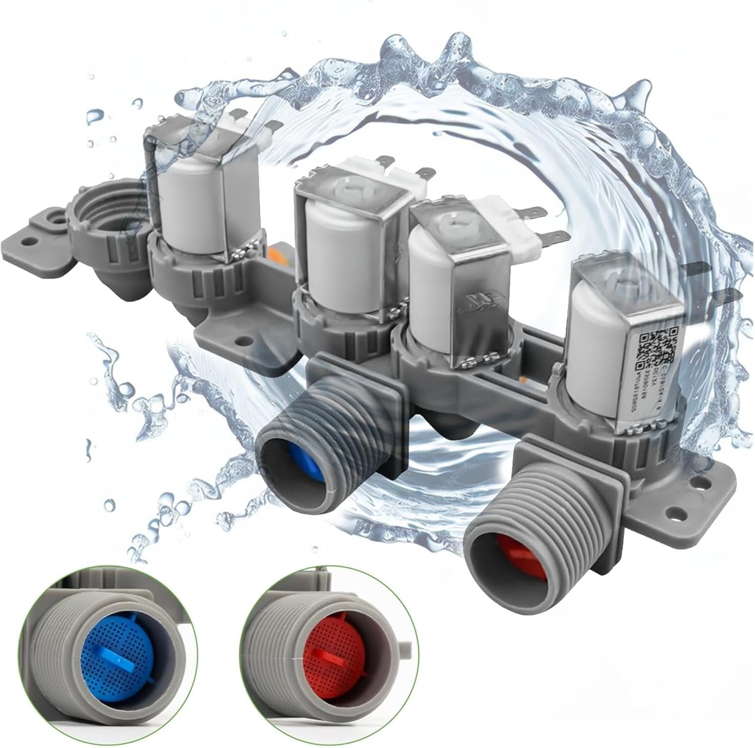 Amazon.com: AJU75152602 Washer Inlet Valve Assembly Fit for LG Washing ...