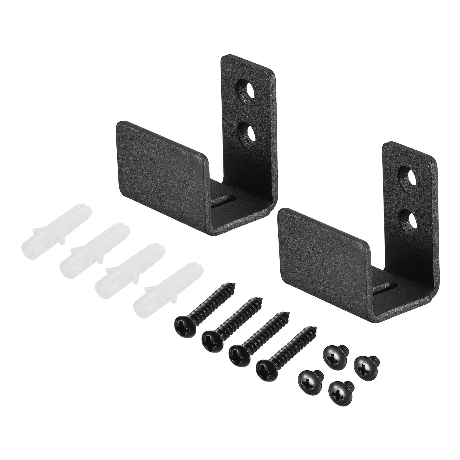 Amazon.com: uxcell Barn Door Floor Guide, 2Pcs - Carbon Steel Sliding Barn Door Hardware ...