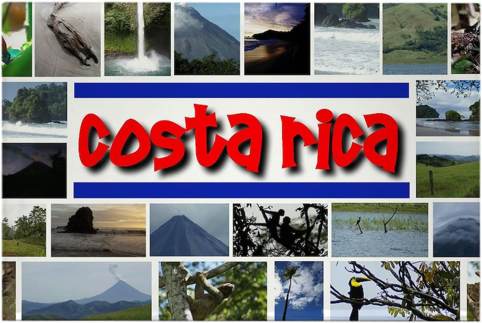 Amazon.com: Costa Rica Fridge Magnet Wooden Magnet Art Souvenirs ...