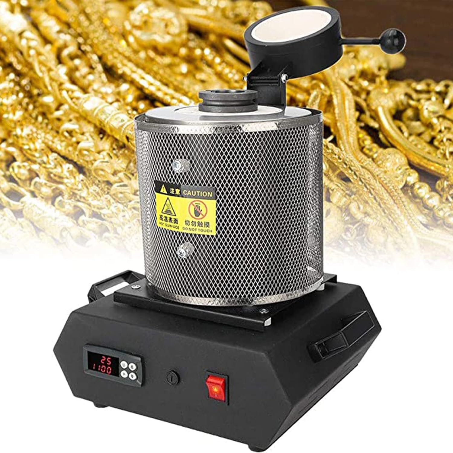 Gold Melting Furnace,1150°C Melting Furnace Kits,Electric Gold Smelting ...