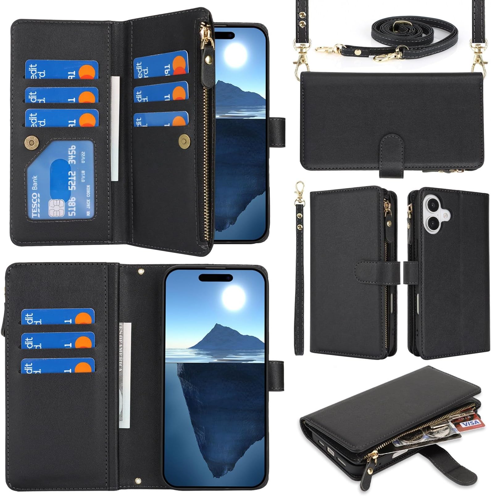 Amazon.com: Jaorty Fit for iPhone 16 Plus 5G Phone Case Wallet for ...