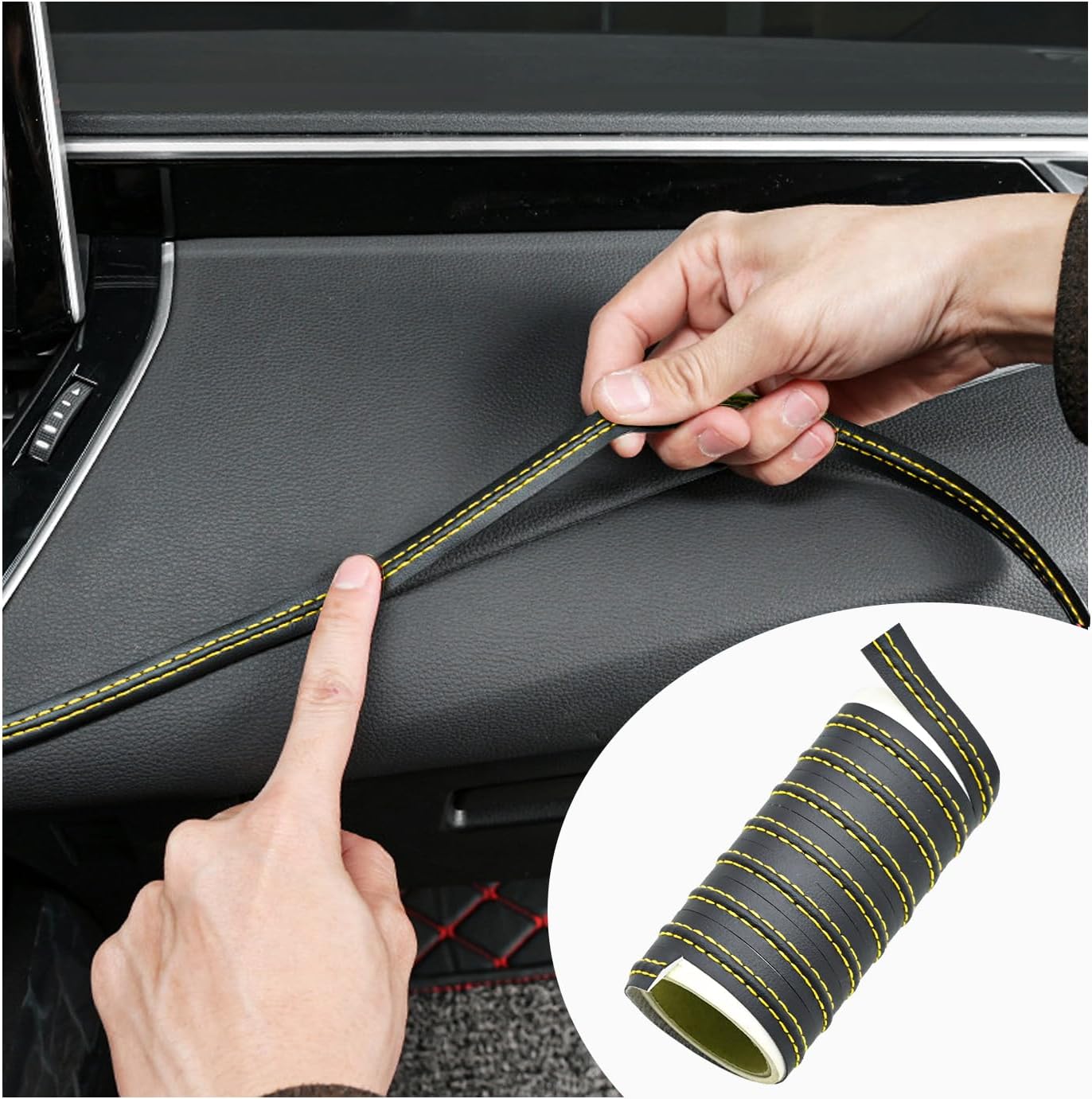 Amazon.com: Dickno Car Interior Trim Strips, 6.56 FT Flexible Trim DIY ...