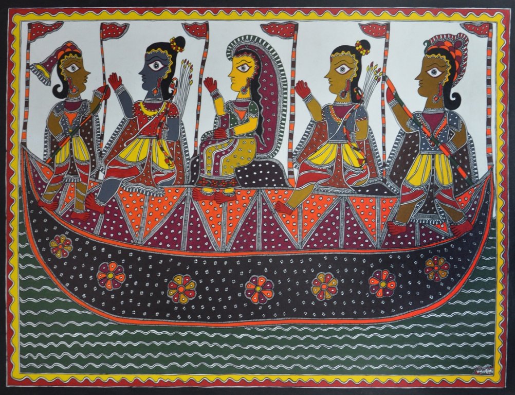 Harmony Arts Original Madhubani Painting by Baua Devi | Home & Office ...
