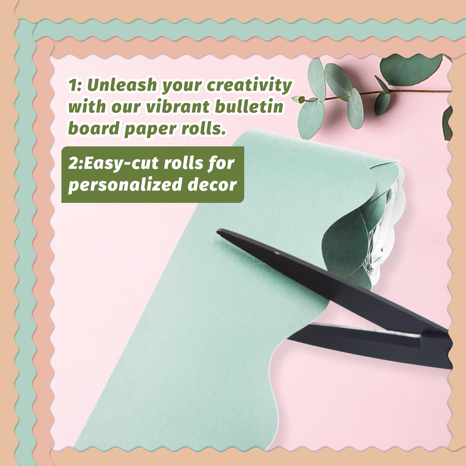 Snapklik.com : Bulletin Board Borders - 8 Rolls 262.4 Ft Pastel ...