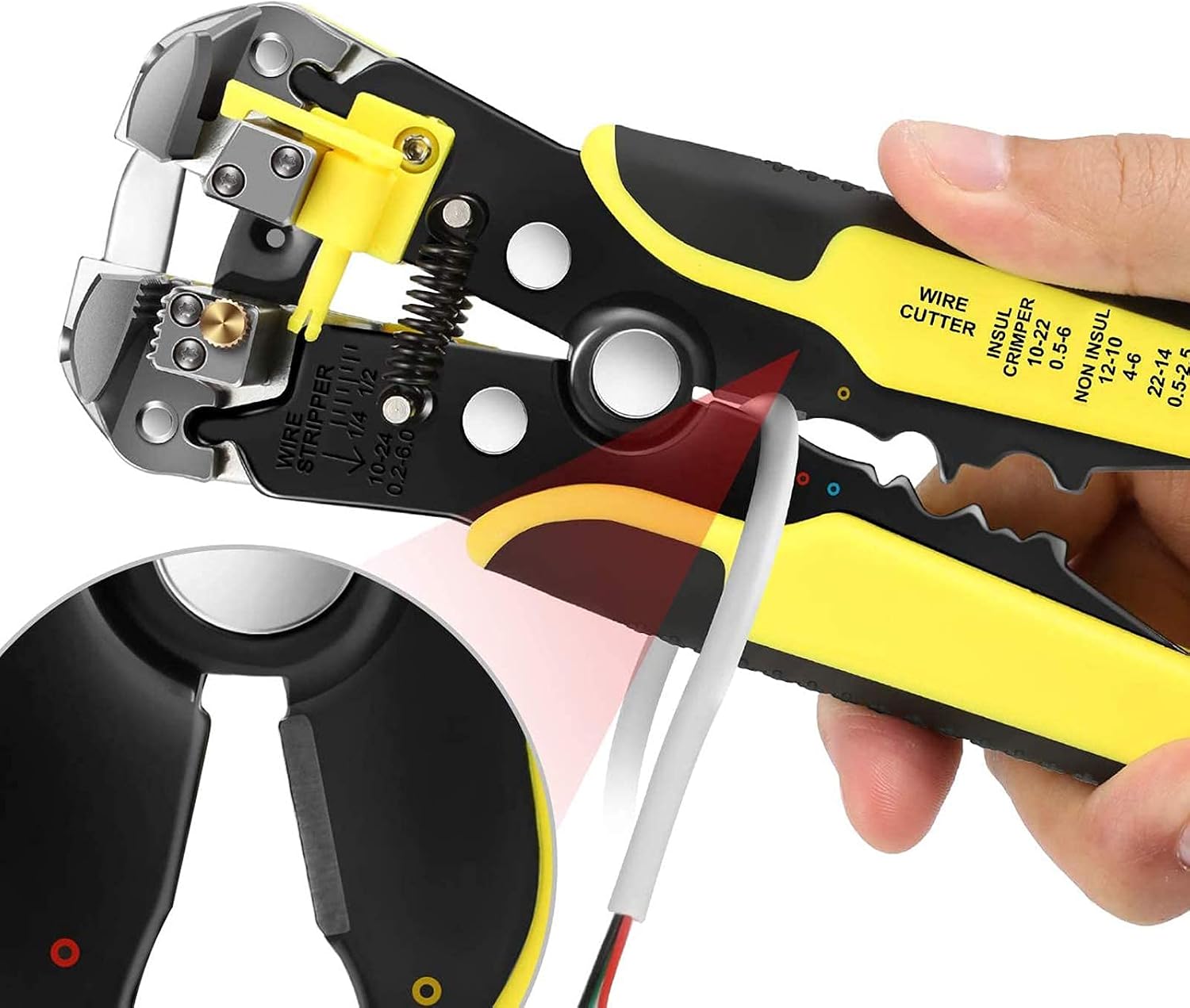 Stripper Cutter, Electrical AWG10-24 Professional Compound Automatic ...