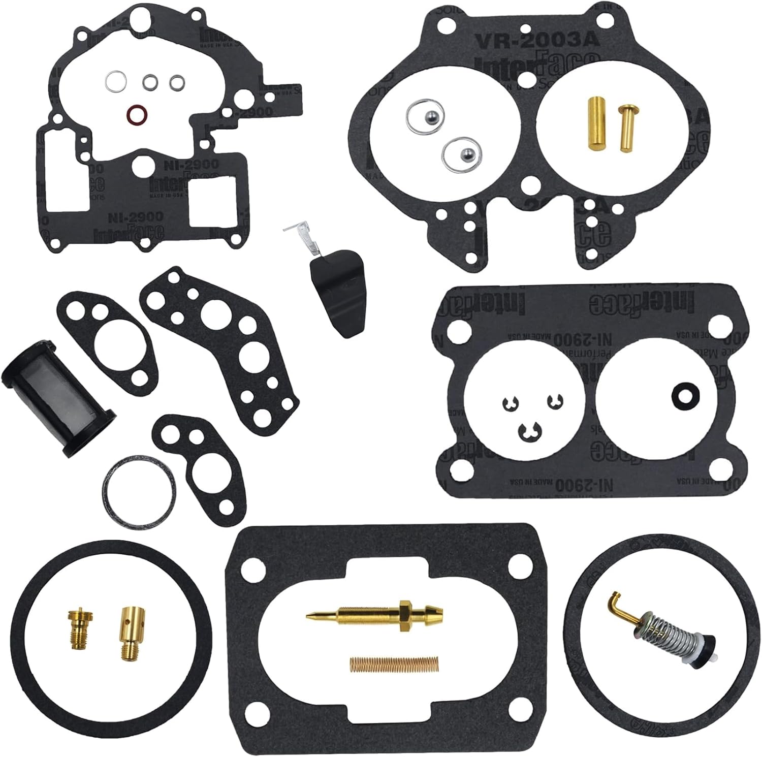 Amazon.com: Trucktok Mercarb 2 BBL Carburetor Rebuild Kit Replacement ...