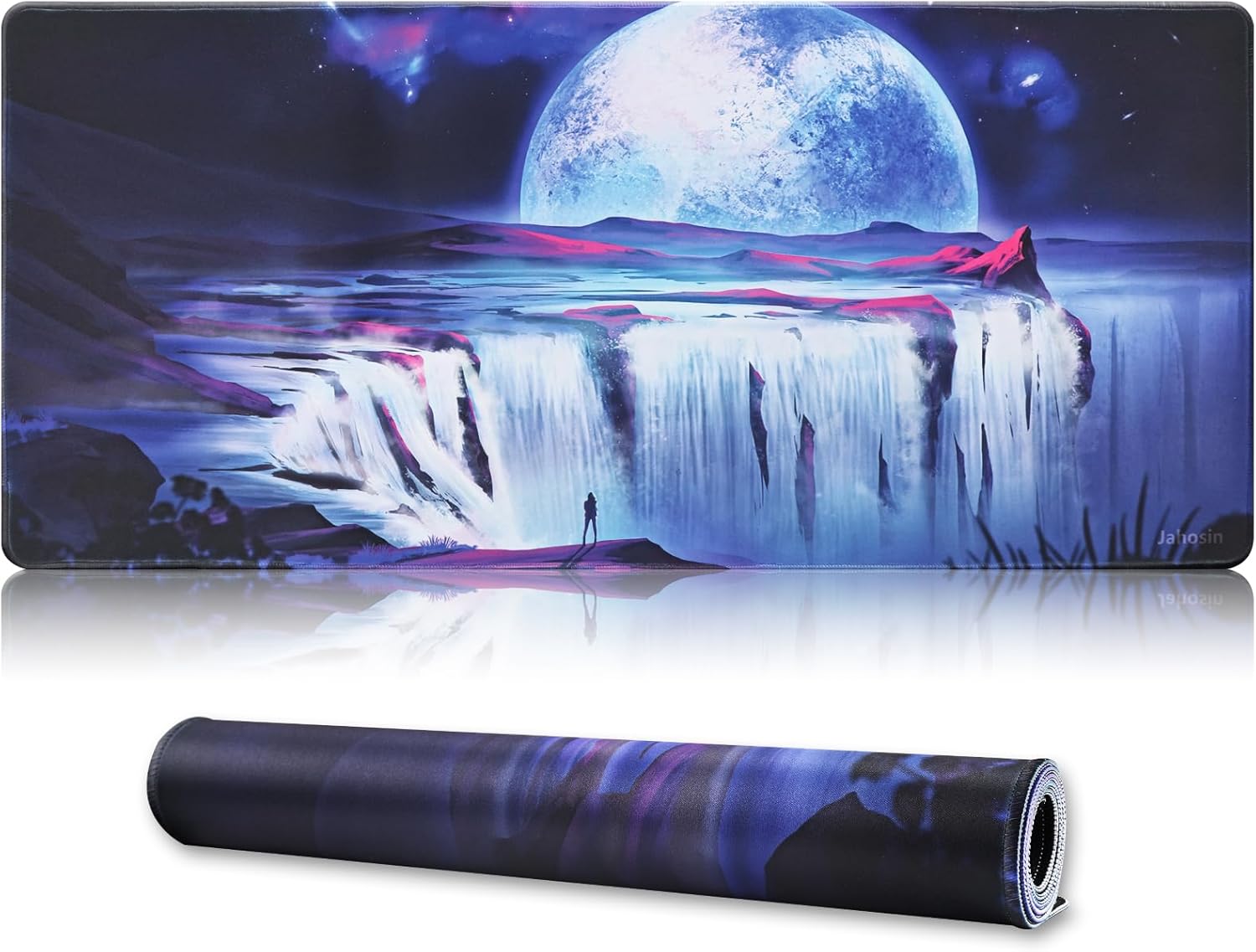 Amazon.com: Jahosin Large Gaming Mouse Pad with Stitched Edges,[35.4x15 ...