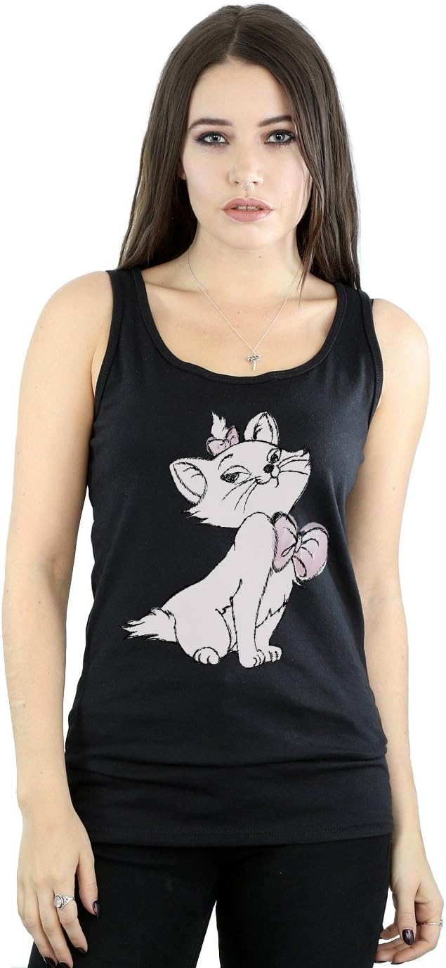 Disney Women's Aristocats Marie Vest Small Black : Amazon.co.uk: Fashion