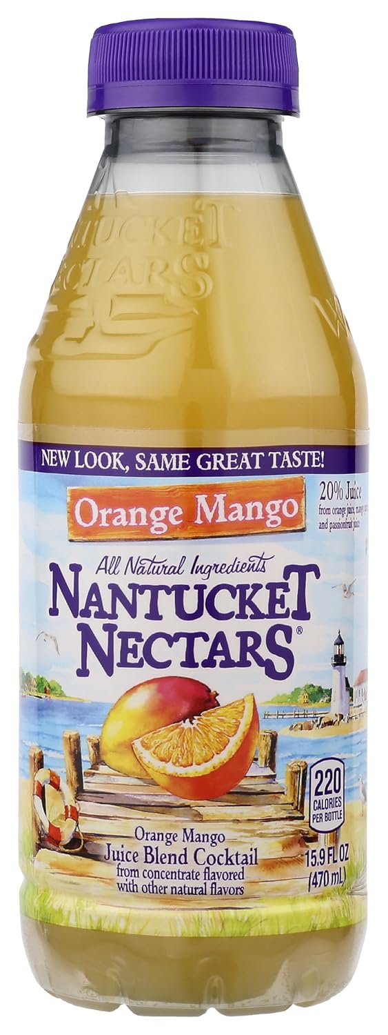 Amazon.com : NANTUCKET NECTARS Orange Mango Juice, 15.9 FZ : Grocery ...
