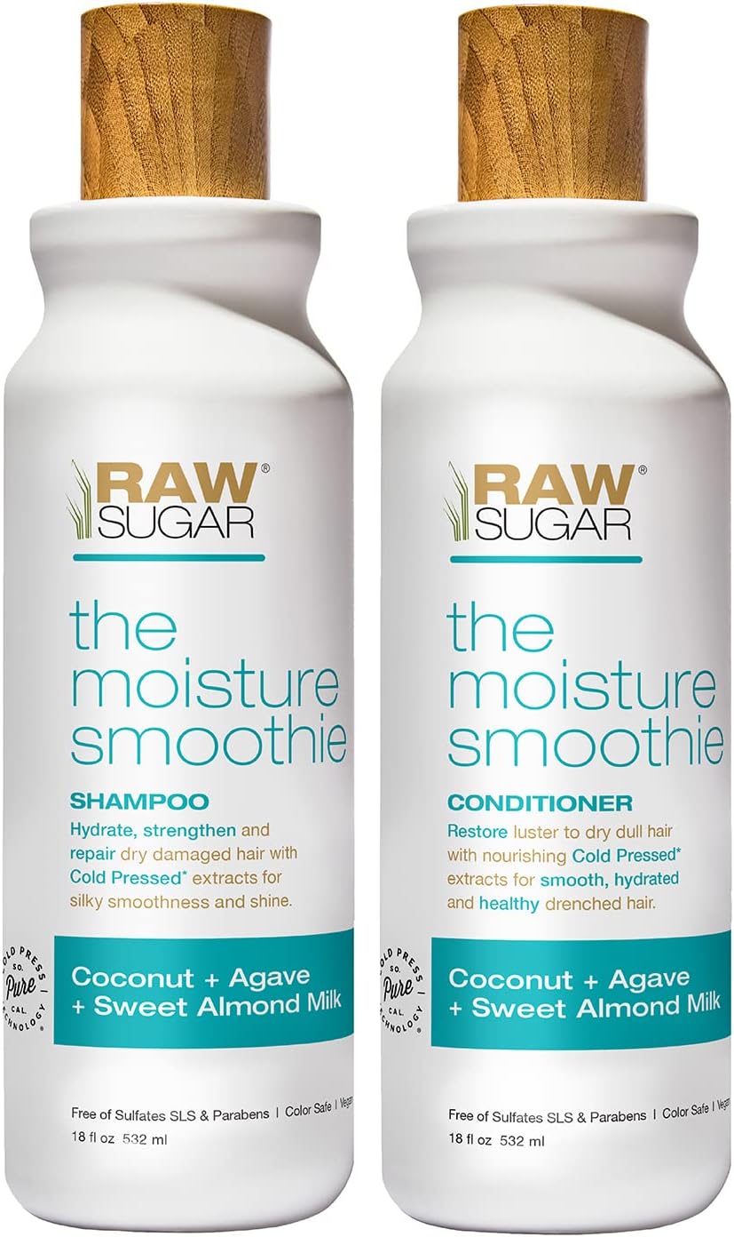 Amazon.com : Raw Sugar Moisture Smoothie Shampoo and Conditioner with ...