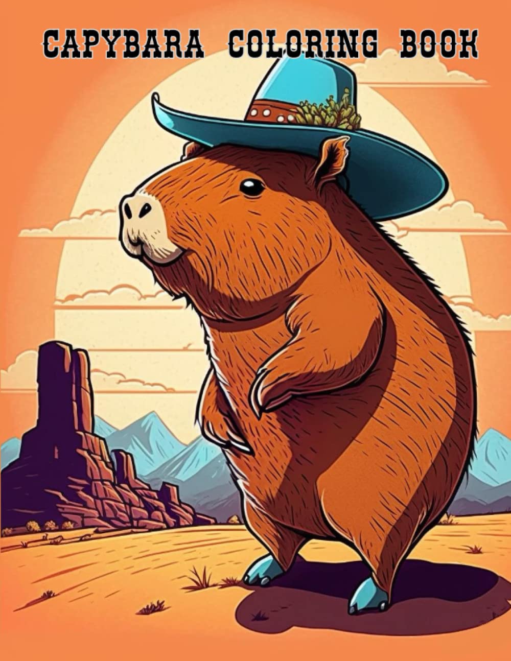 Capybara Coloring Book: Adorable Capybaras to Color and Relax with: A ...