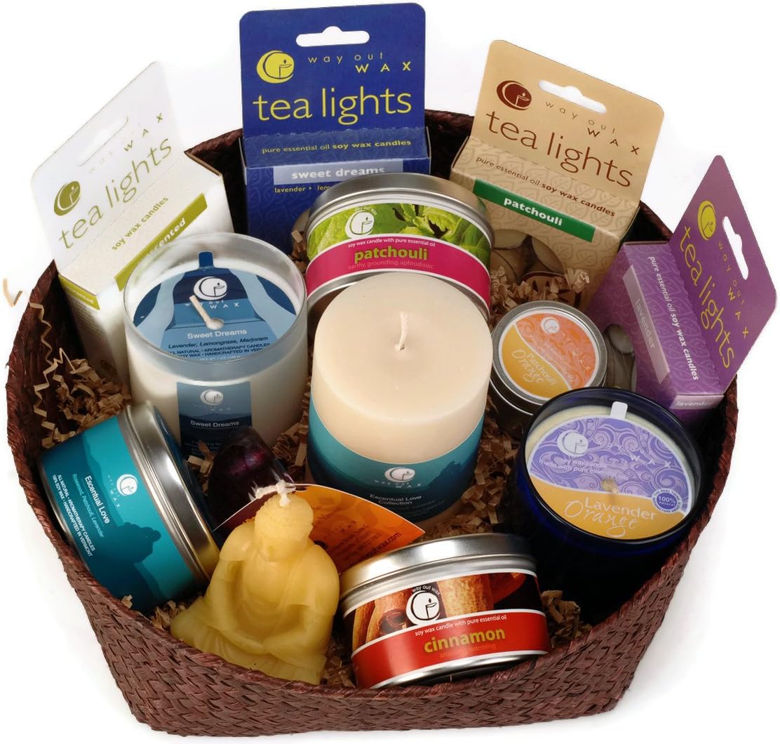 Amazon.com: Way Out Wax Large Gift Basket Aromatherapy : Home & Kitchen