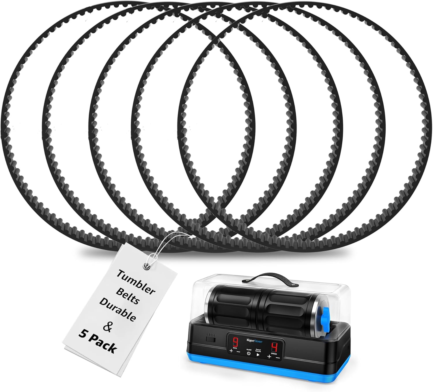 Amazon Komestone Replacement Belts For K4 Dual Barrel Rock Tumbler