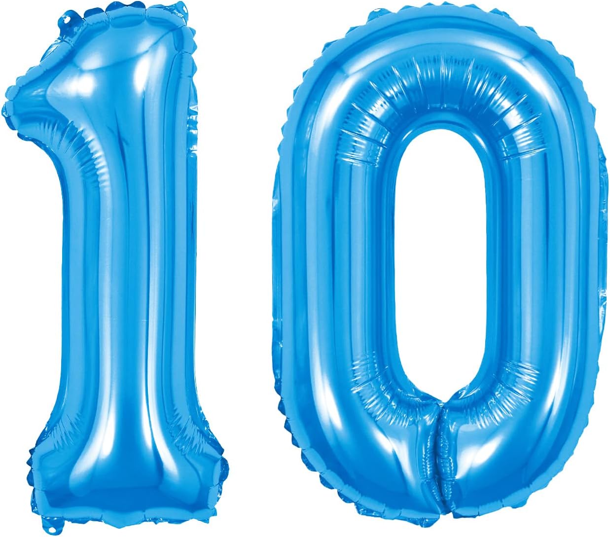 Amazon.com: 40 Inch Blue Number 10 Balloon Jumbo Digital Foil Mylar ...