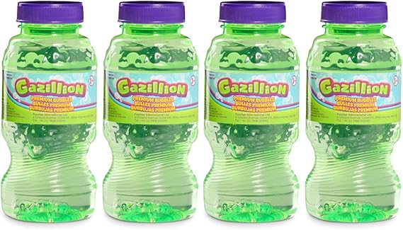 Gazillion Bubbles, Original Solution, 8oz 4-Pack, Premium Bubbles, Ages ...