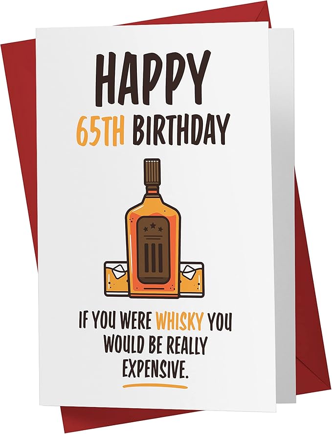 Amazon.com : Karto 65th Birthday Card for Him Her - 65th Anniversary ...