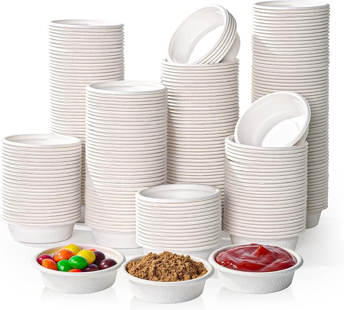Amazon.com: ECOLipak 1 oz Compostable Condiment Cups, 1000 Pack ...