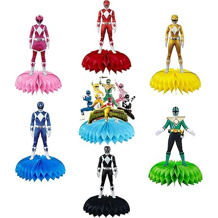 Amazon.com: amscan Power Rangers Birthday Party Supplies Bundle Pack ...