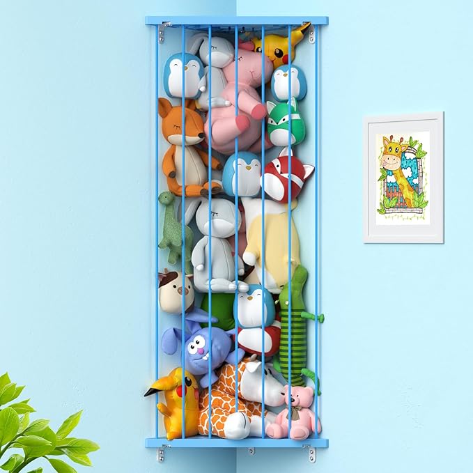 Amazon.com: Stuffed Animal Storage Shelf Organizer(Patented) - Corner ...