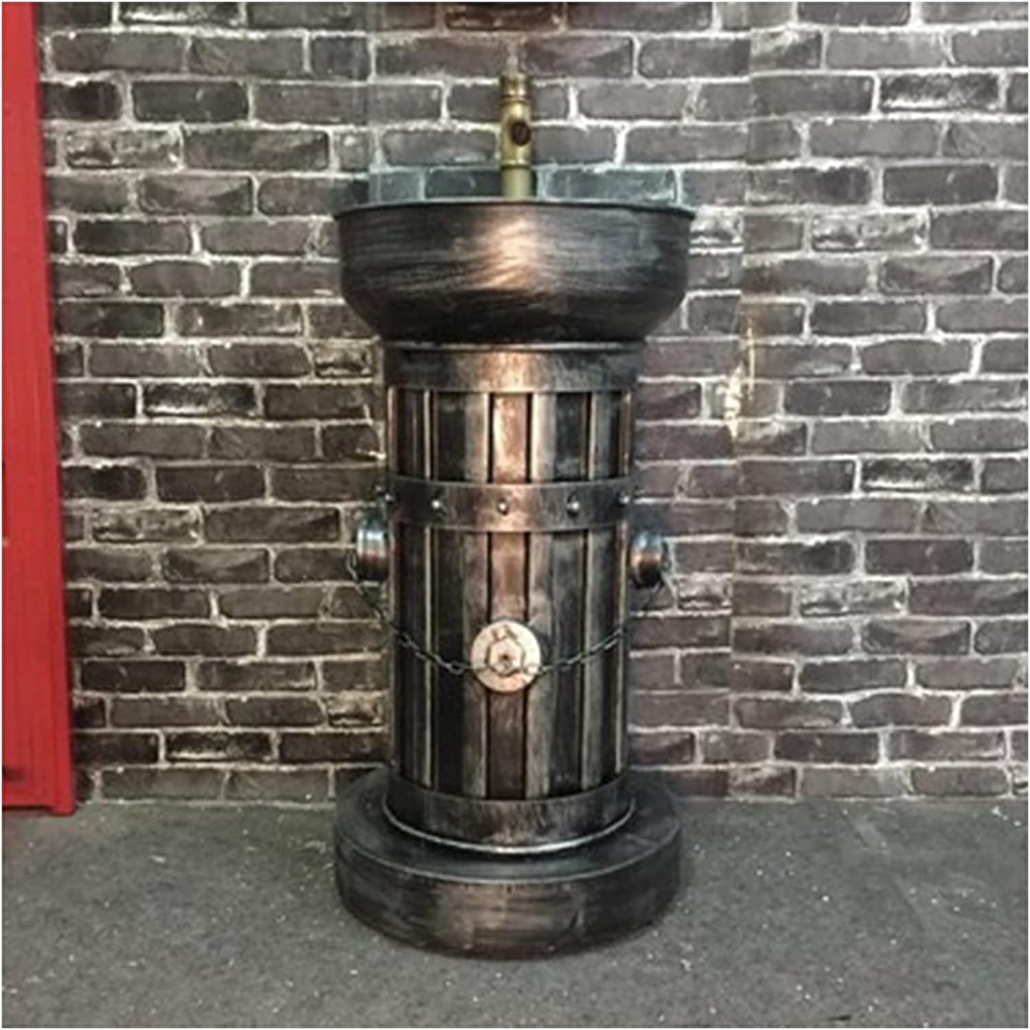 Amazon.com: Industrial Style Vanity Unit with Basin, Modern Basin ...