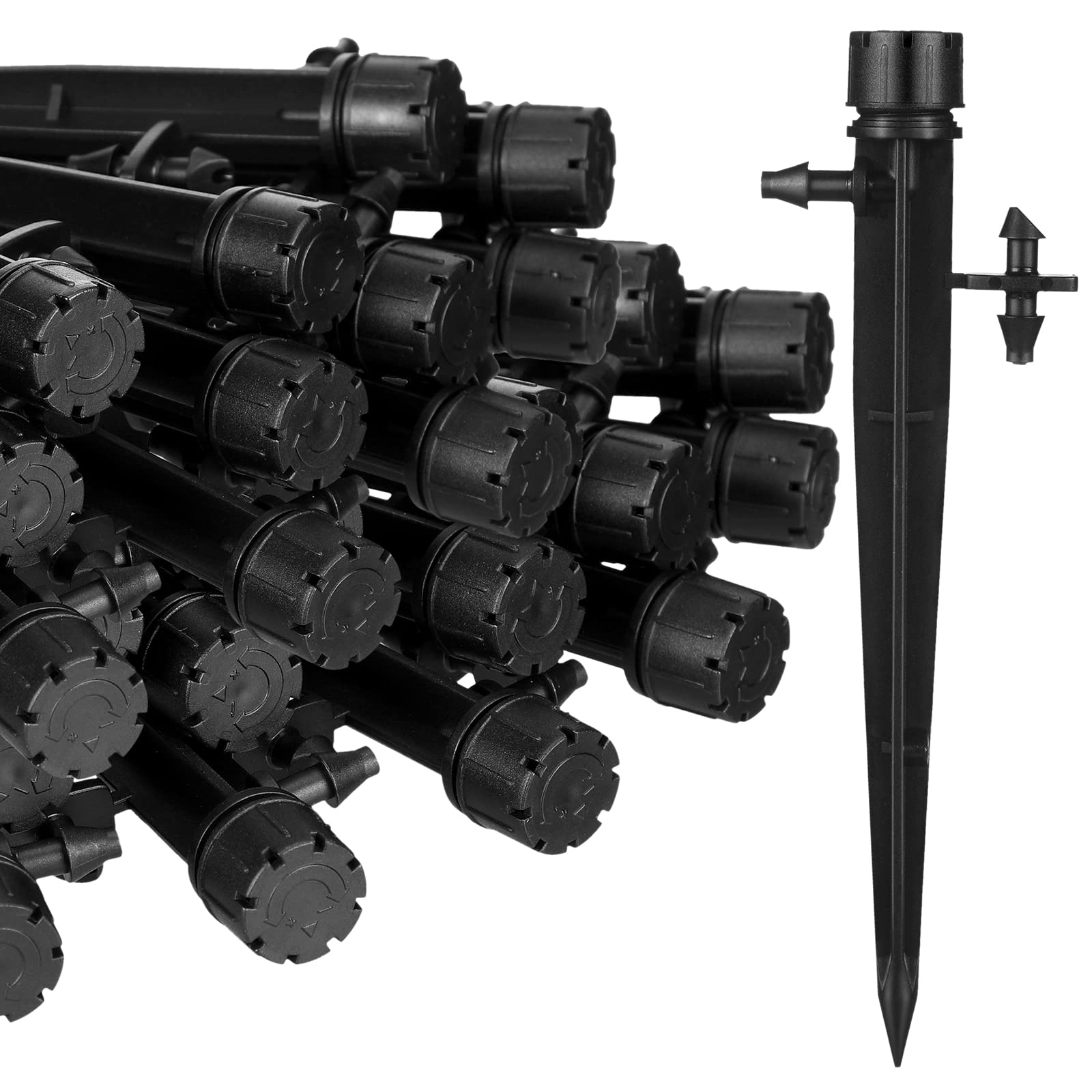 Amazon.com : Retisee 50 Pcs Adjustable Flow 0-18 GPH Drip Irrigation ...