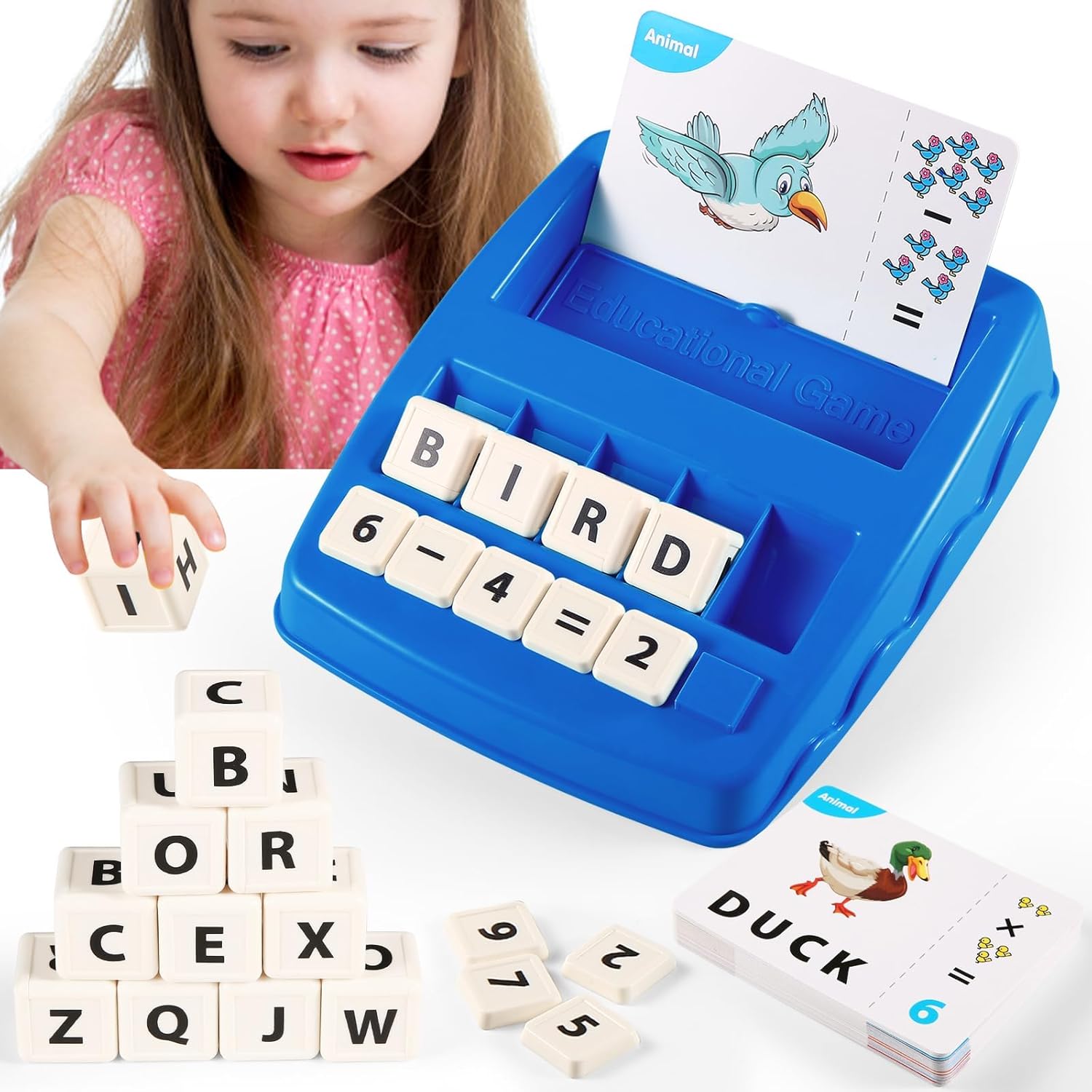 Amazon.com: Educational Toy for Kids, Matching Letter Game Educational ...