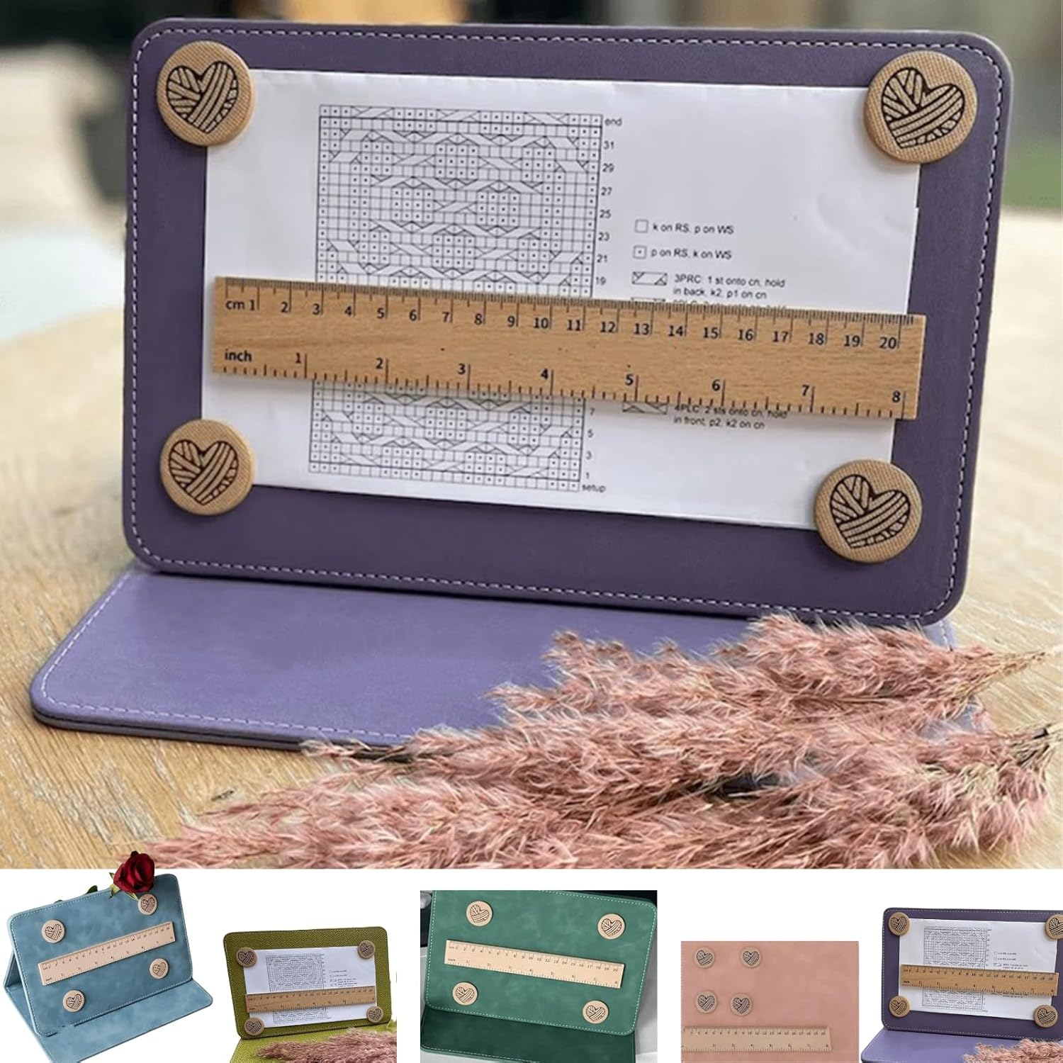 Amazon.com: Knitting Pattern Holder, Magnetic Chart Keeper Knitting ...