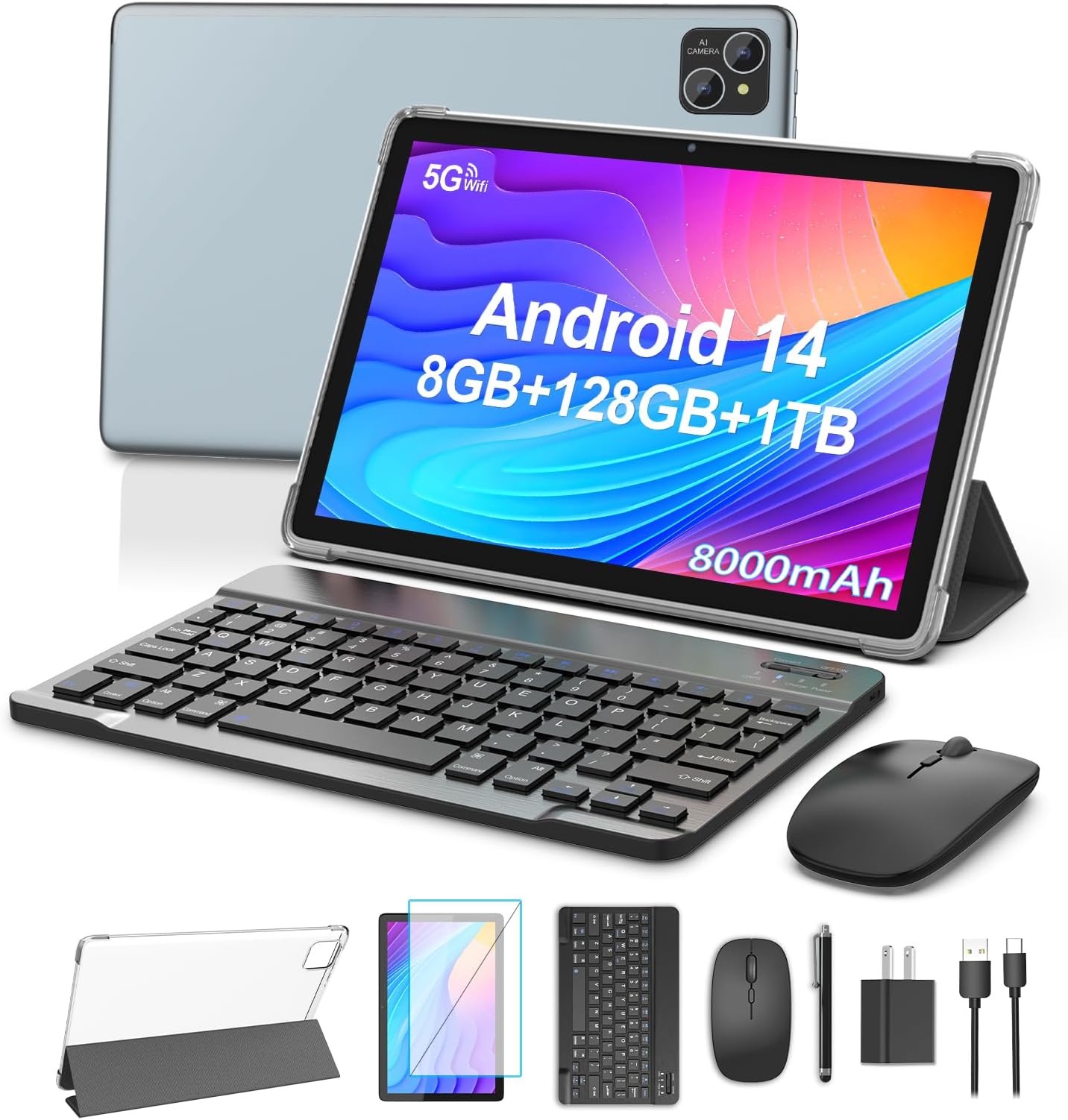 Amazon.com : N-one Npad Q Android Tablet, 10.1 Inch HD Touch Screen 12G ...