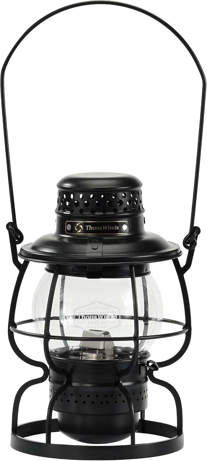 Amazon.com: Thous Winds Camping Oil Lamp Lantern, Outdoor Oil Burning ...