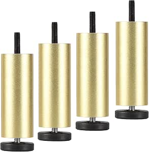 Amazon.com: Pxzybd 4 Pcs Furniture Legs Adjustable,Aluminium Furniture ...